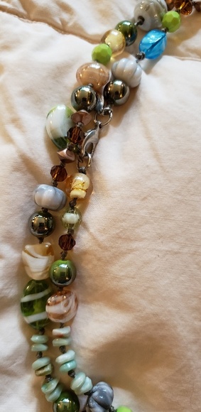 Cookie Lee | Jewelry | Cookie Lee Beaded Necklace And Earrings | Poshmark